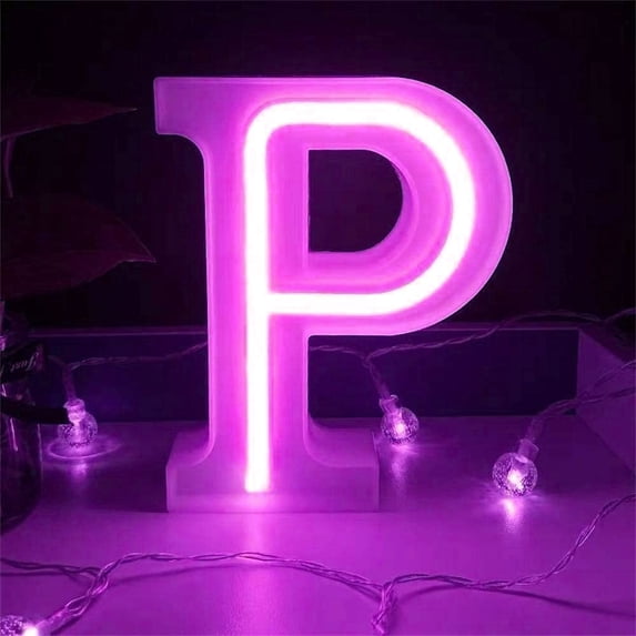 Neon Lights LED Neon Letter Lights- Light Up LED Letters Lights Light ...