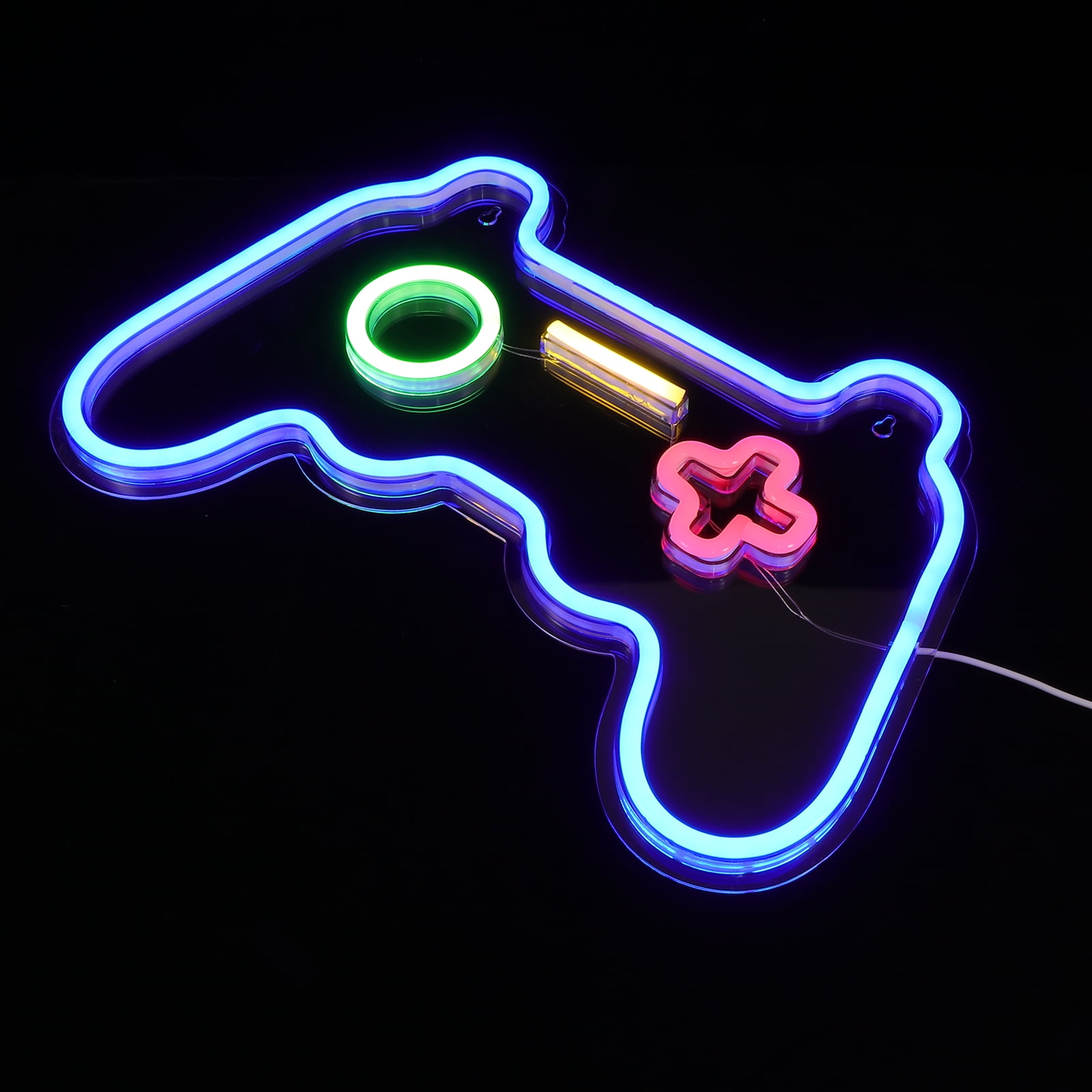 Neon Lights Standing Lamp Signs for Wall Decor Game Controller Blue ...