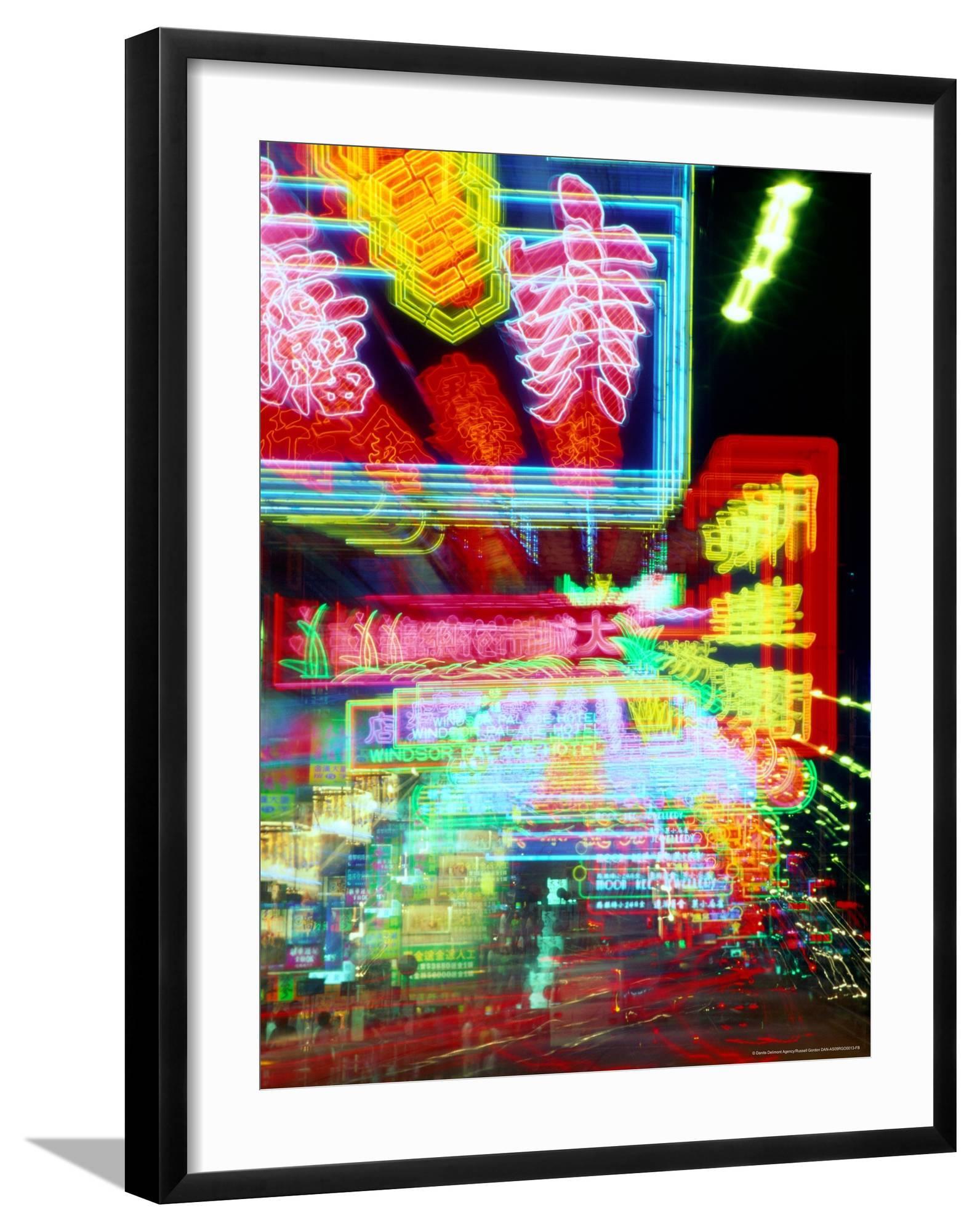 Art.com Neon Lights in Jordan and Mong Kok District, Hong Kong, China ...