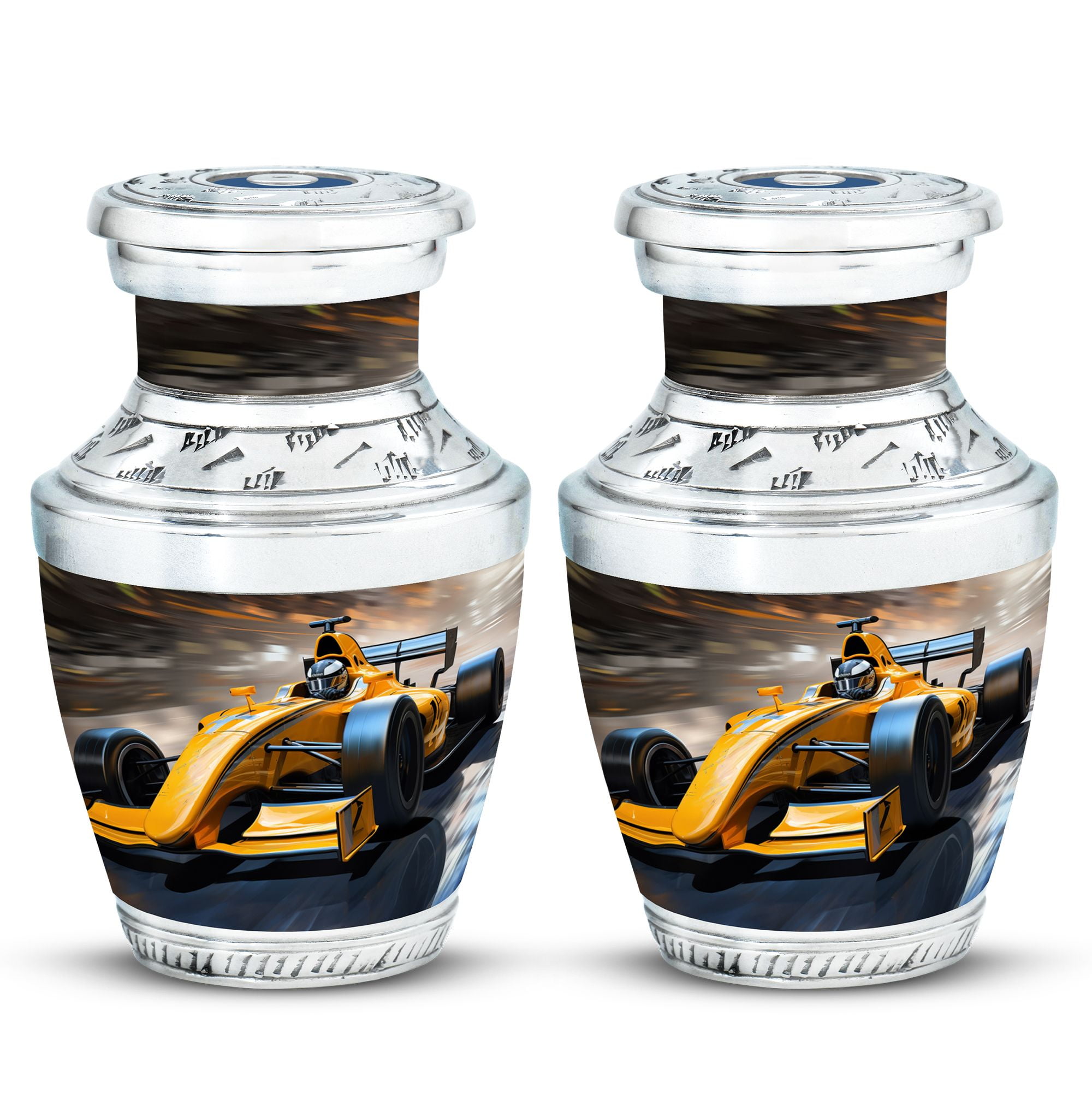 Neon-Lit Hypercar in Motion Infinite Imprint - Tiny Urn for Human Ashes ...