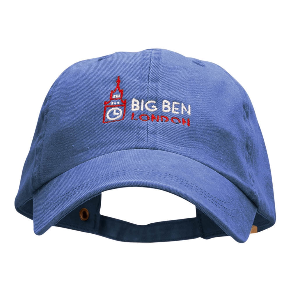 Neon London Embroidered Pigment Dyed Wash Caps - Royal OSFM - Walmart.com