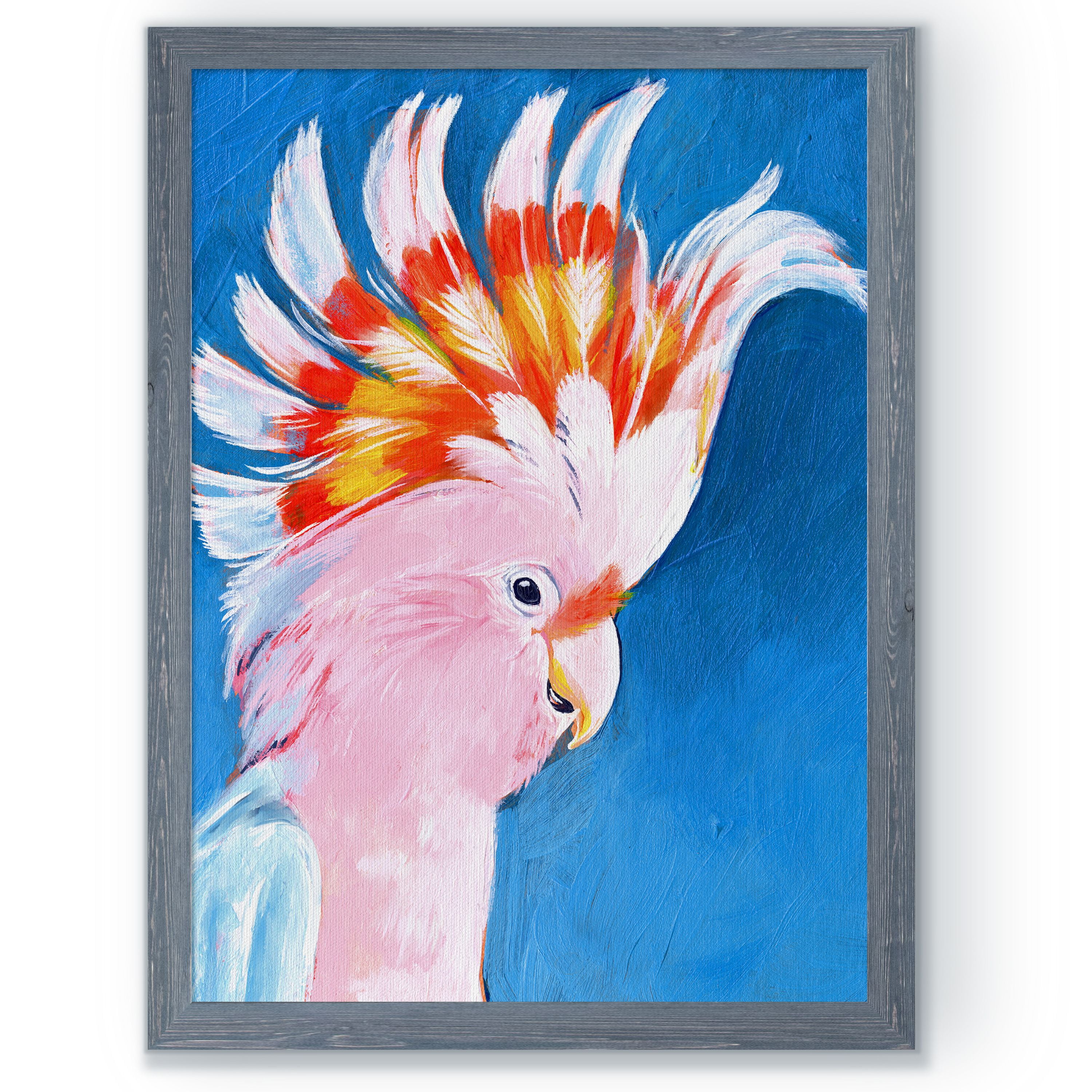 Neon Mohawk II - Barnwood Framed Canvas - 17 x 20 - Grey - Walmart.com