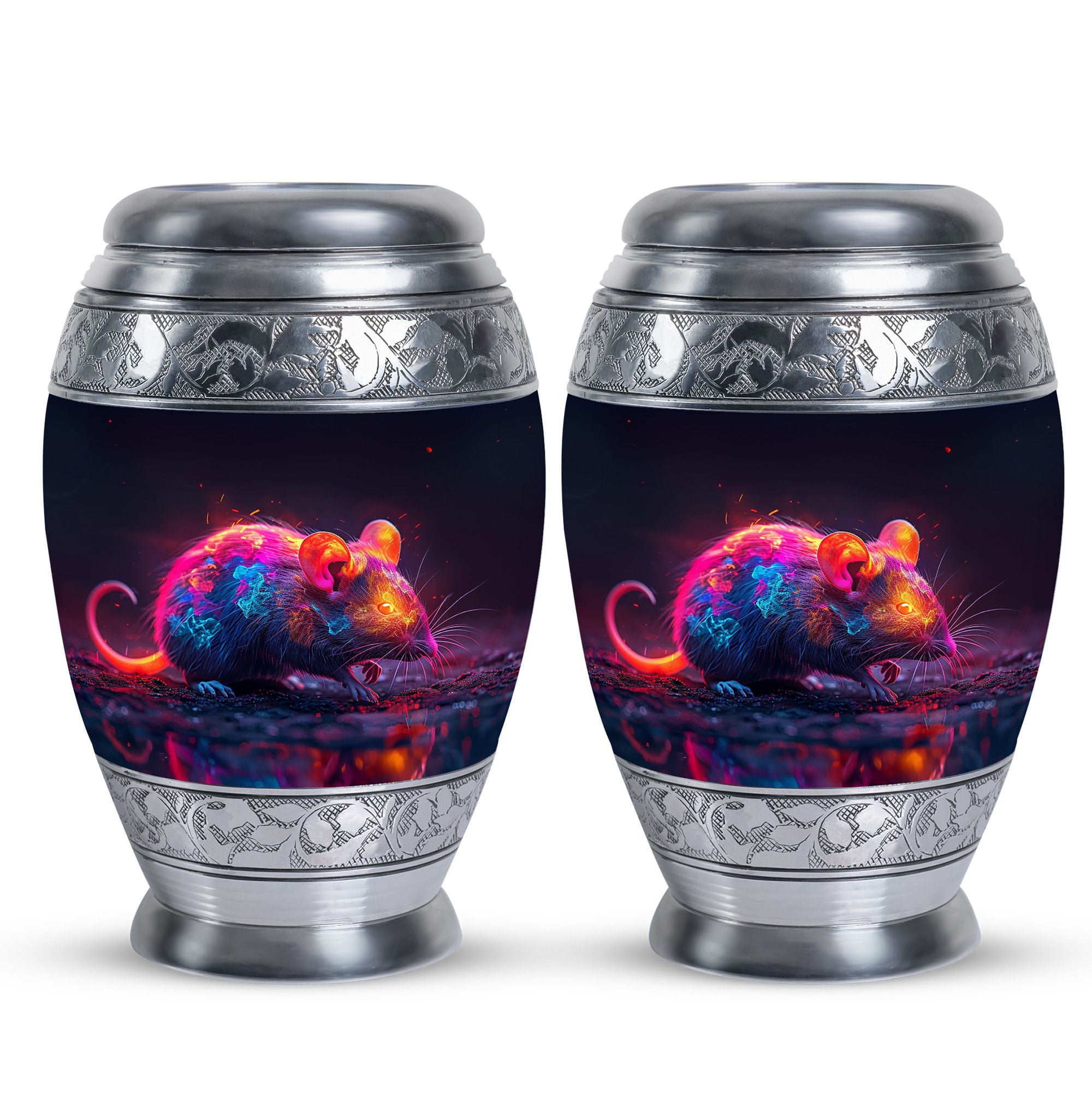 Neon Mouse Urn For Ashes Adult Male, Cremation Urns For Ashes - Little ...