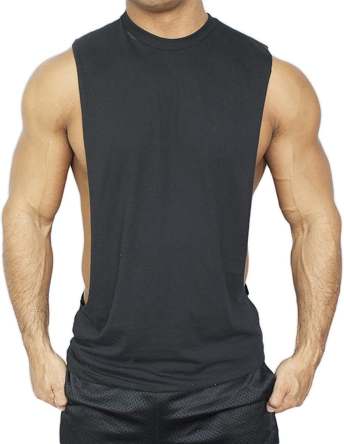 Neon Nation Muscle Cut Athletic Stringer Tank Top Workout Shirt (X ...