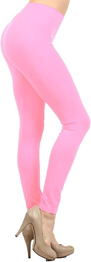 Neon Nation Women’s Solid Color Full Length Seamless High Waist ...