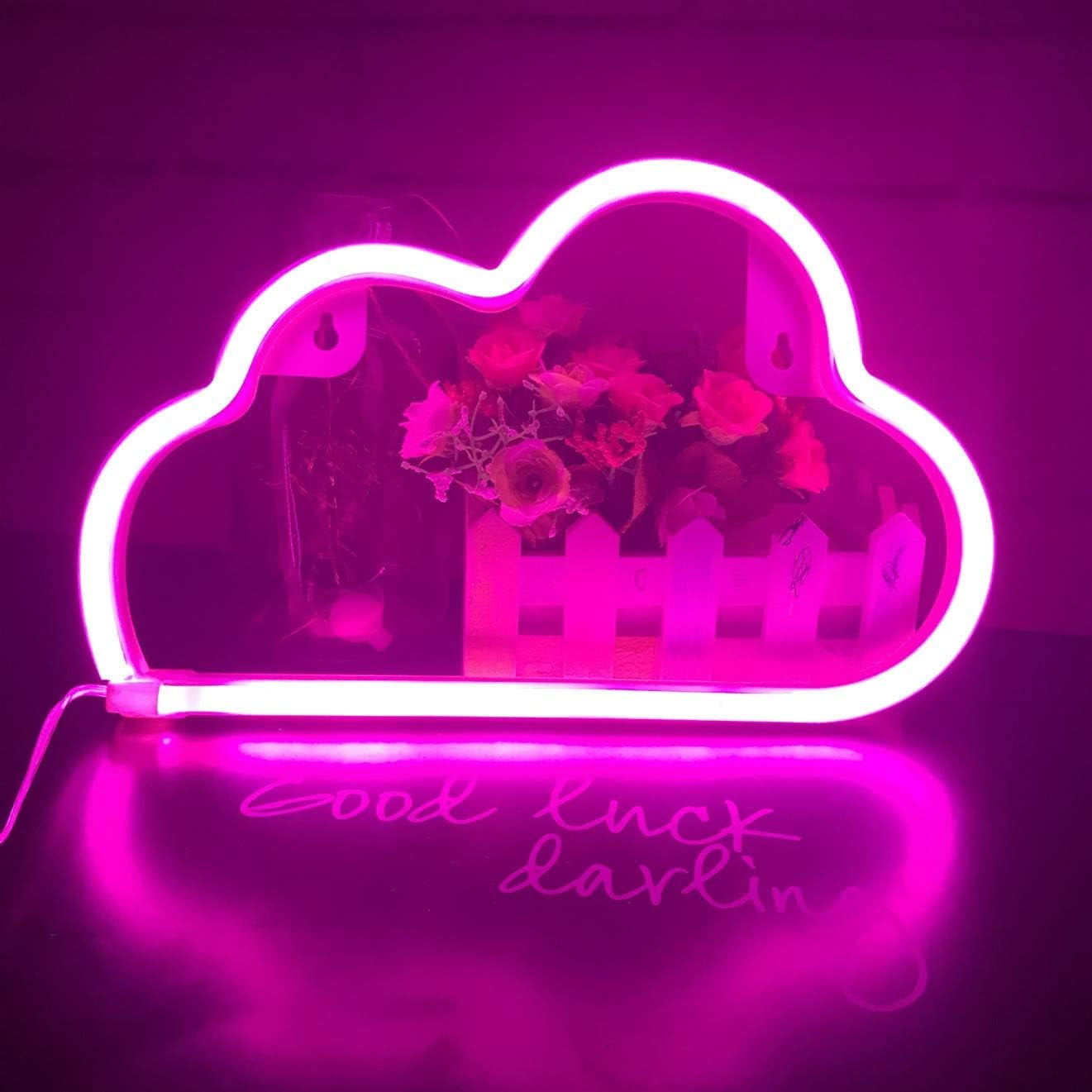 Neon Night Light, LED Neon Signs Night Light Clouds Neon Lights Neon ...