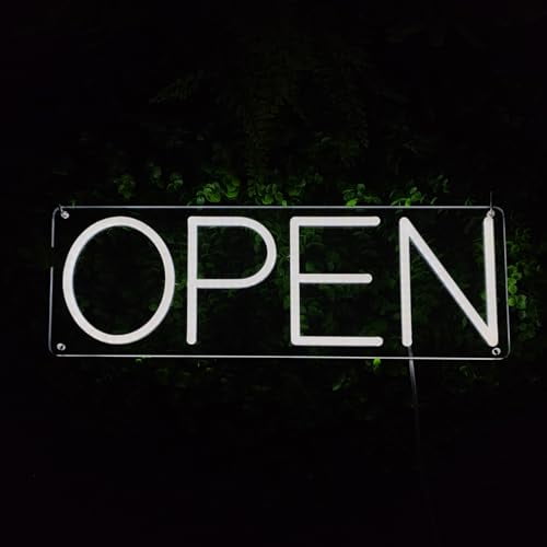 Neon Open Sign 17in LED Open Sign w/Remote Controller, Electric Light ...