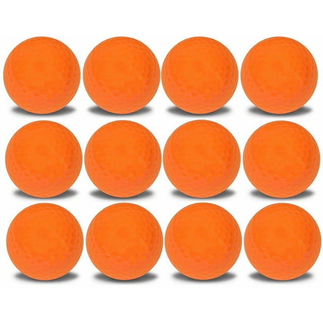 Neon Orange Golf Balls 12 Pack by GBM Golf - Walmart.com