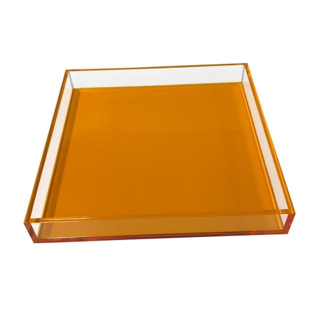 Neon Orange Square Lucite Tray - Walmart.com