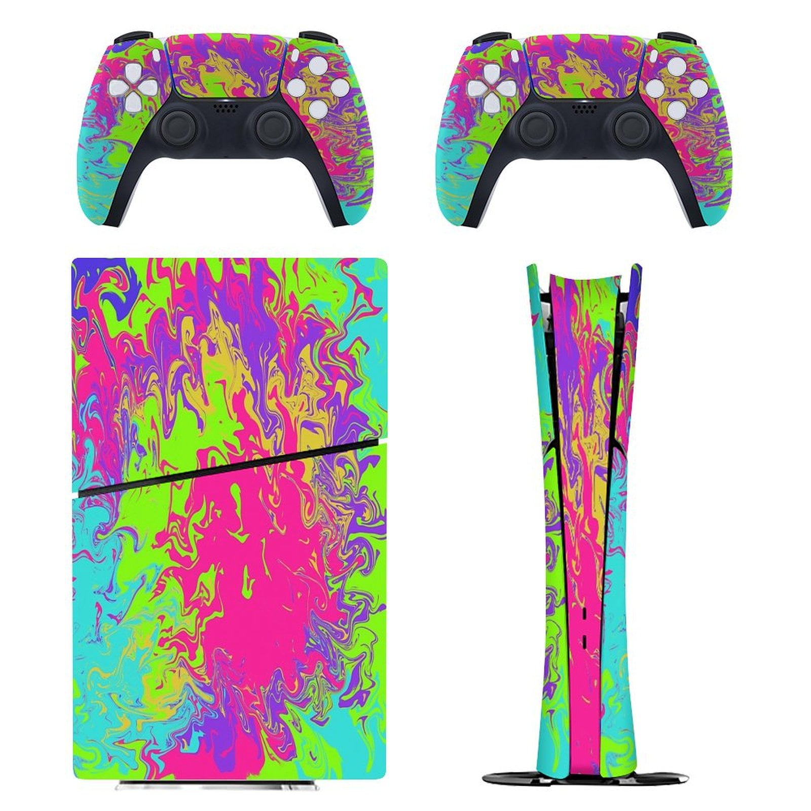 Neon PS5/PS5 Pro/PS5 Slim Digital Disc Skin Sticker For Console And ...