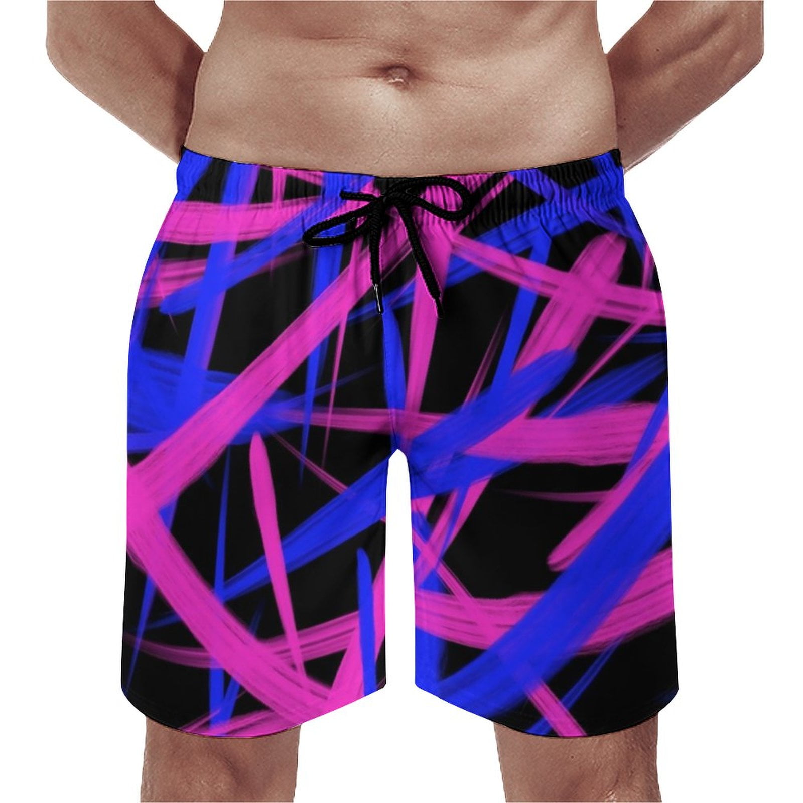 Neon Paint Board Shorts Trenky Man Board Short Graffiti Splatter Print ...