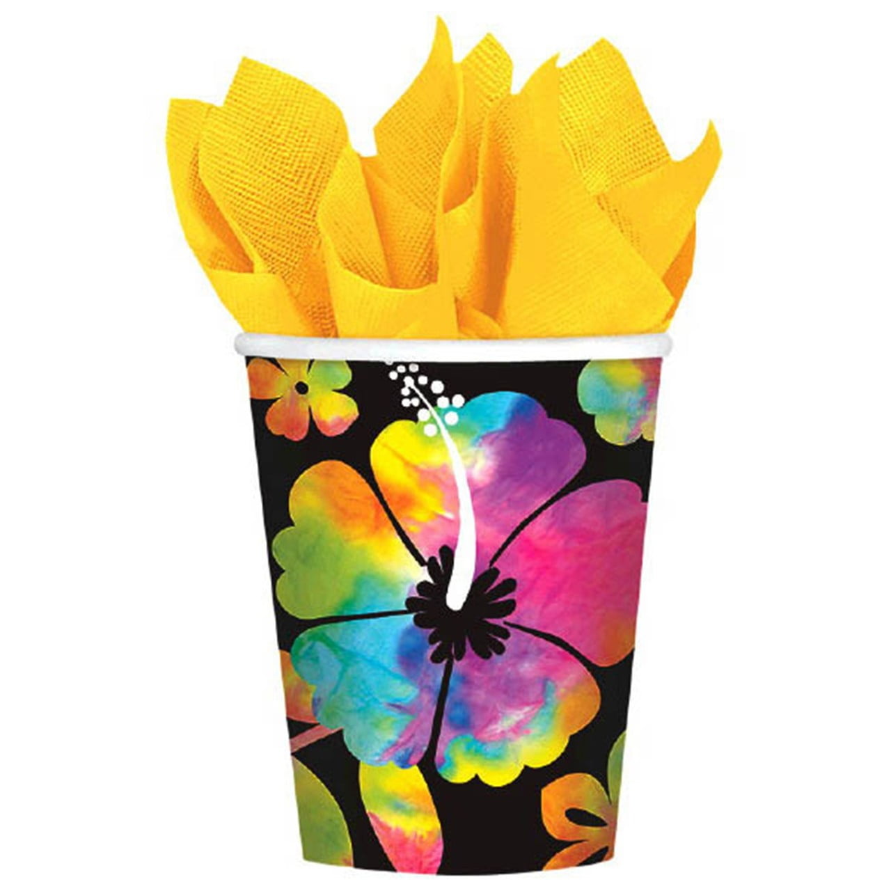 Neon Paradise 18 9 oz Paper Cups Luau Summer Pool Party - Walmart.com