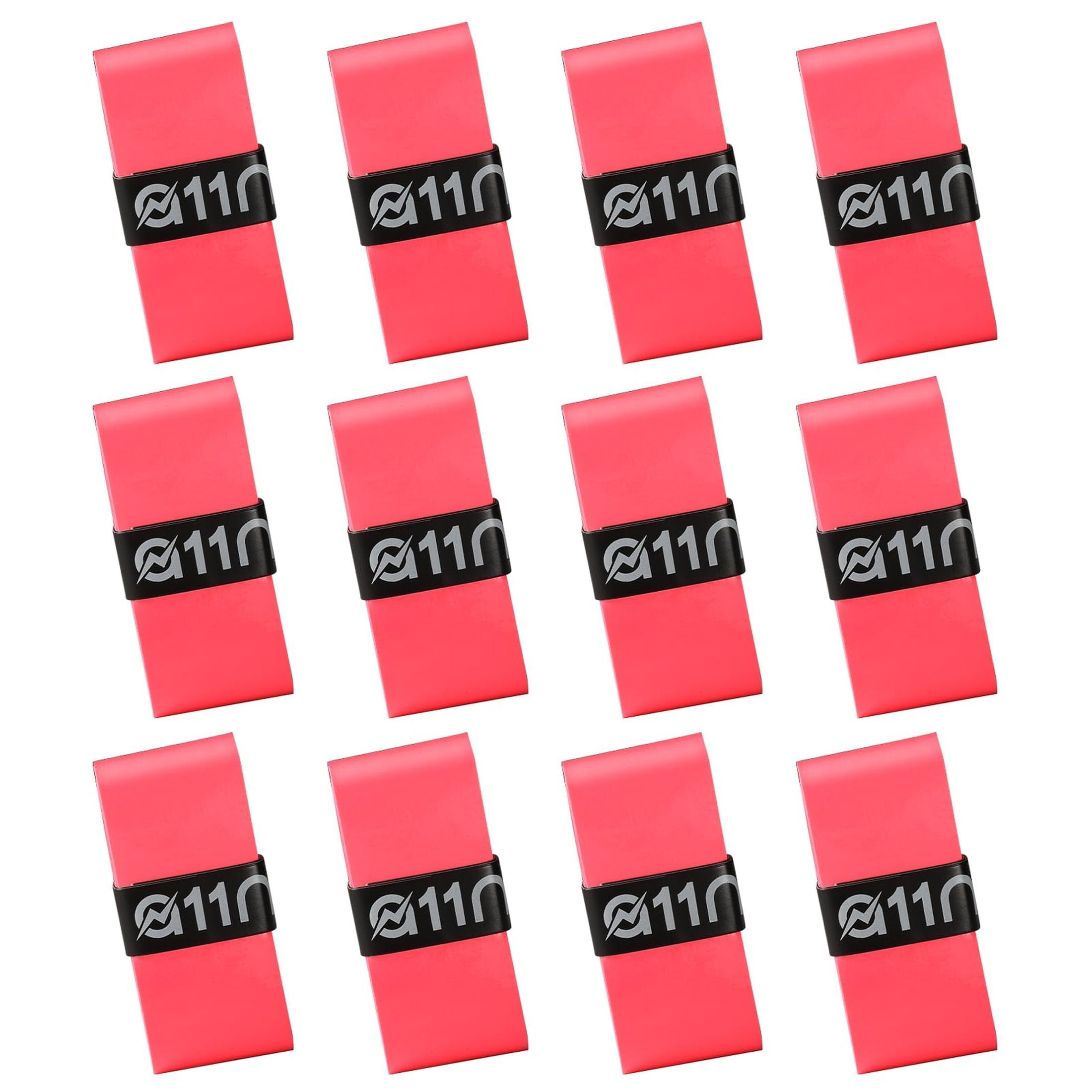 Neon Pink Absorbent Grip Tape 12-Pack for Pickleball Paddle Performance ...