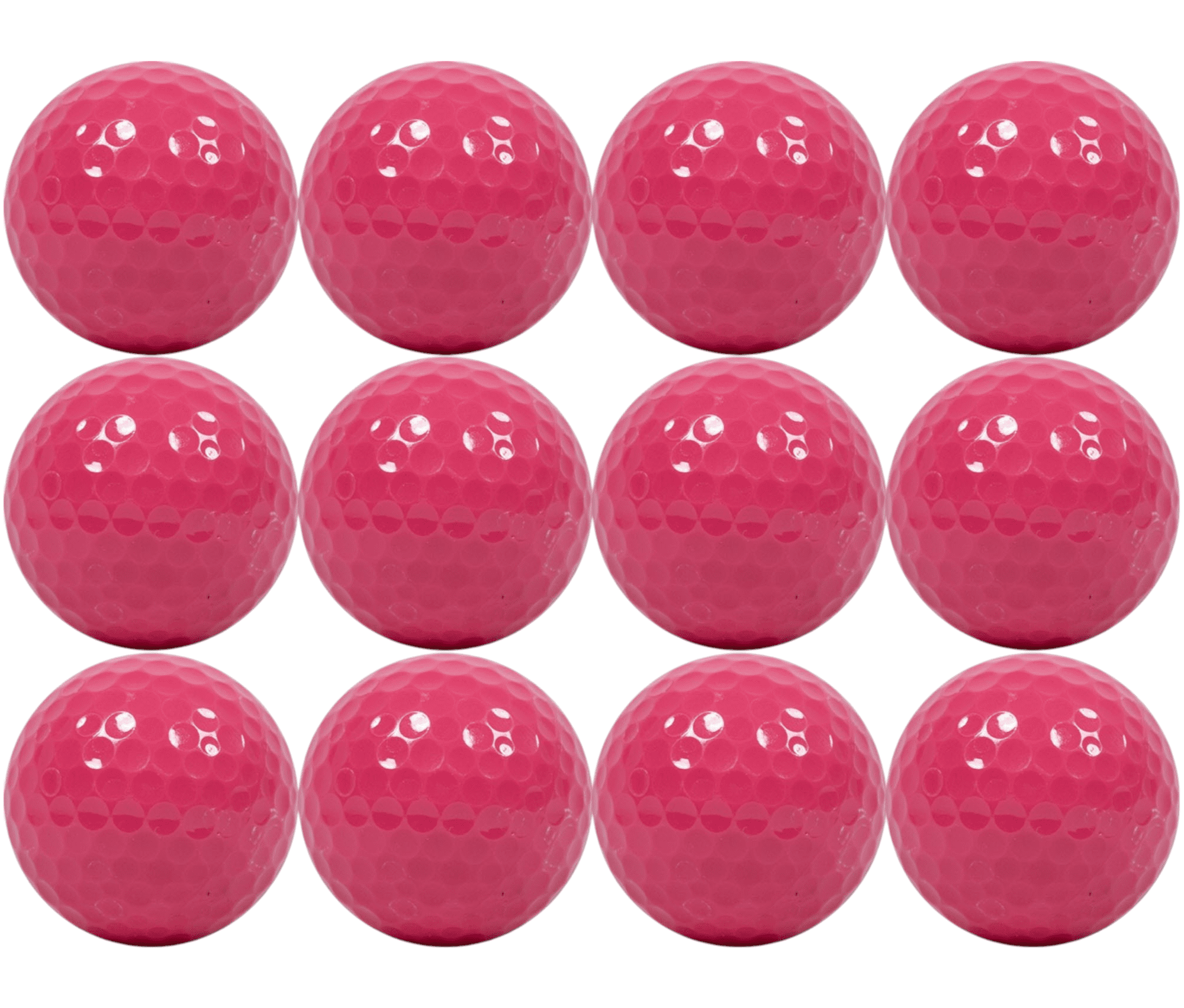 Neon Pink Golf Balls 12 Pack by GBM Golf – High Visibility Practice ...