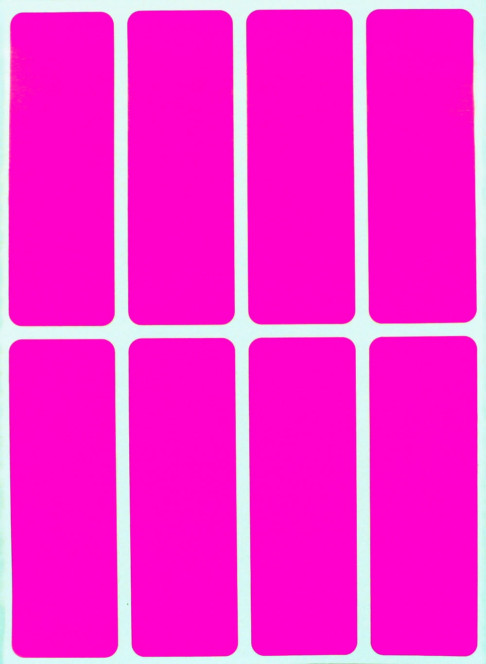 Neon Pink Sticker 3x1 inch Color-Coding Labels for Organizing, Paper ...