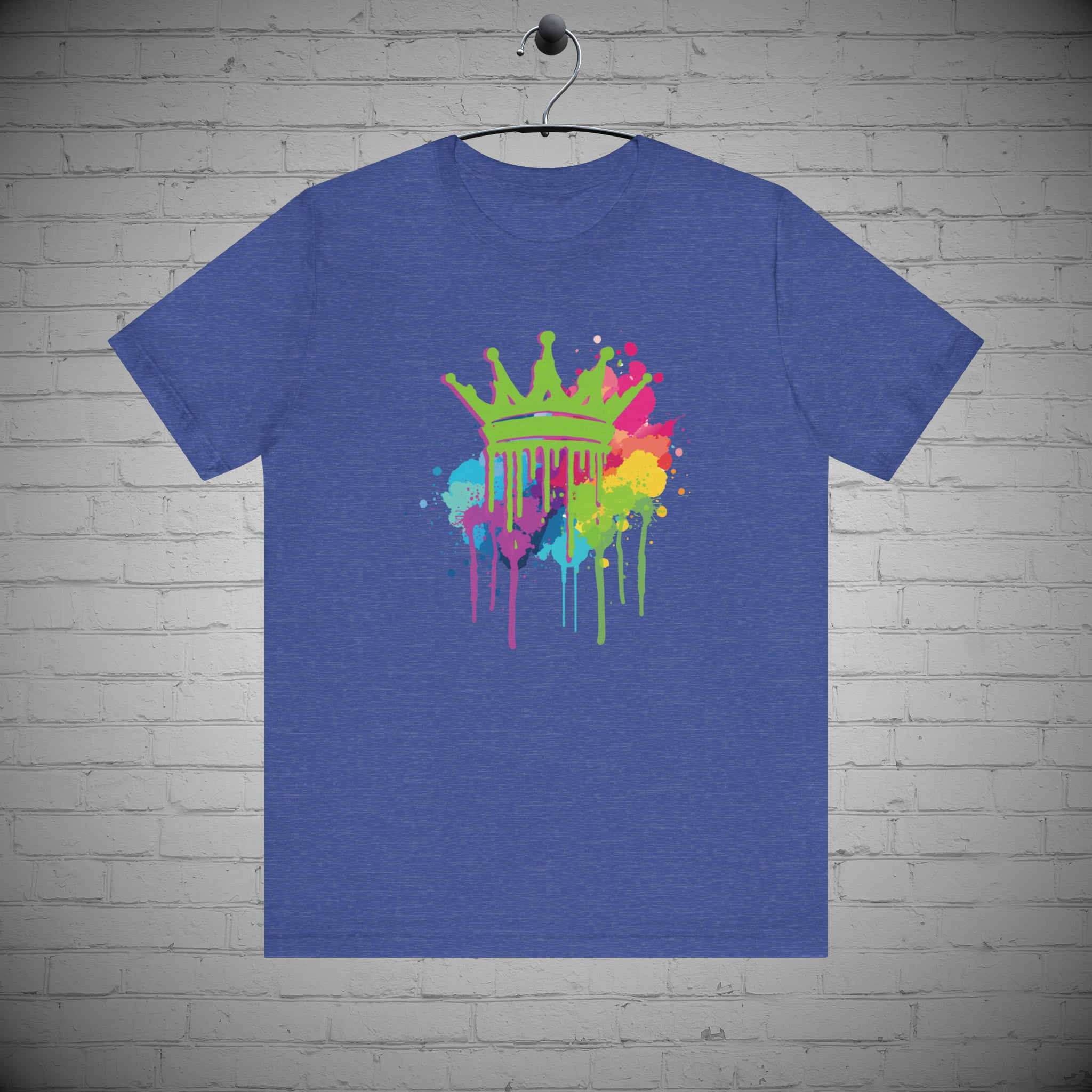 Neon Princess Crown tshirt, Blacklight Glow Artsy tee, Royal lovers ...