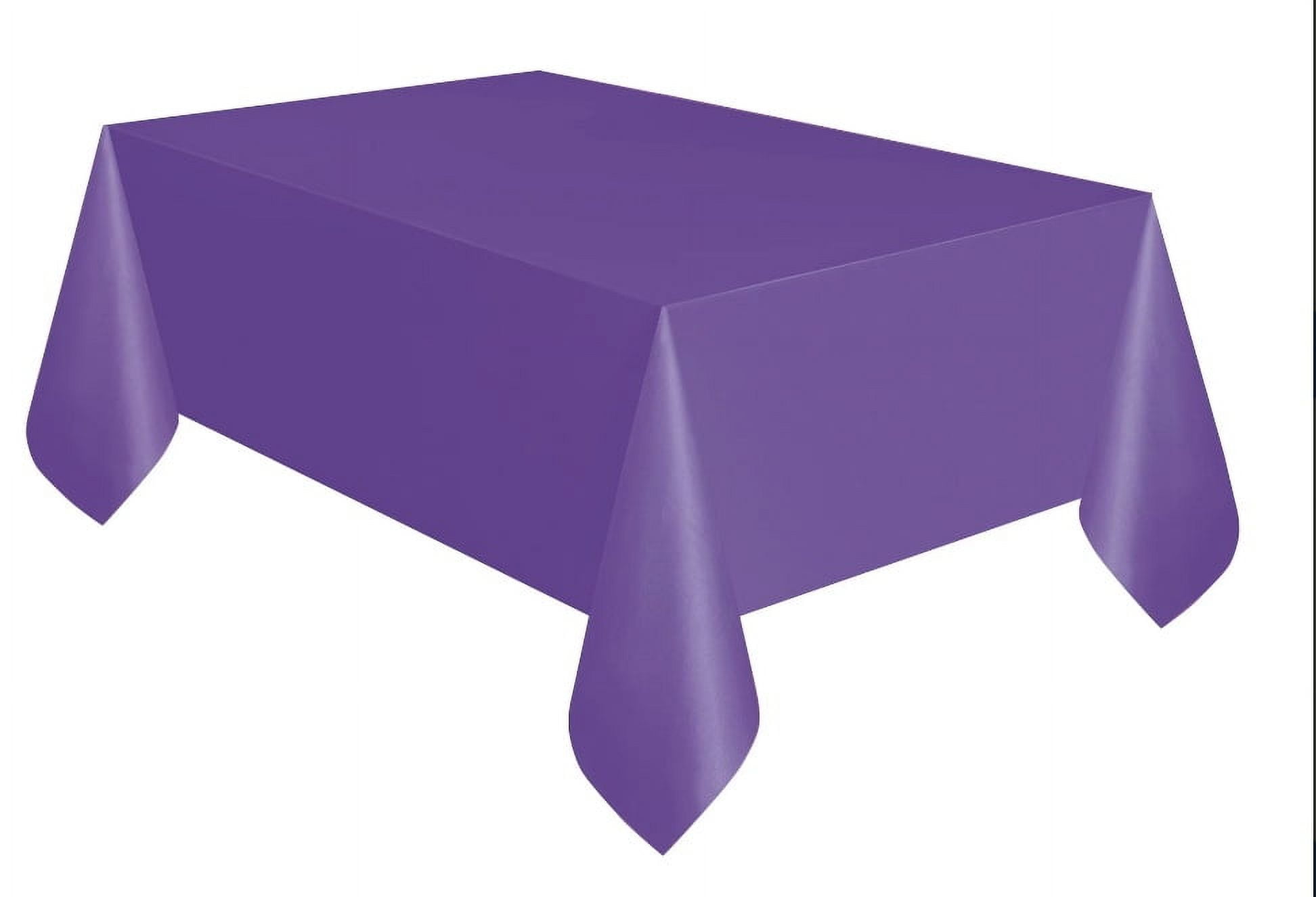 Neon Purple Solid Rectangular Plastic TableCover 54" x 108" - Walmart.com