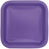 Neon Purple Square 9" Dinner Plates, 14ct - Walmart.com