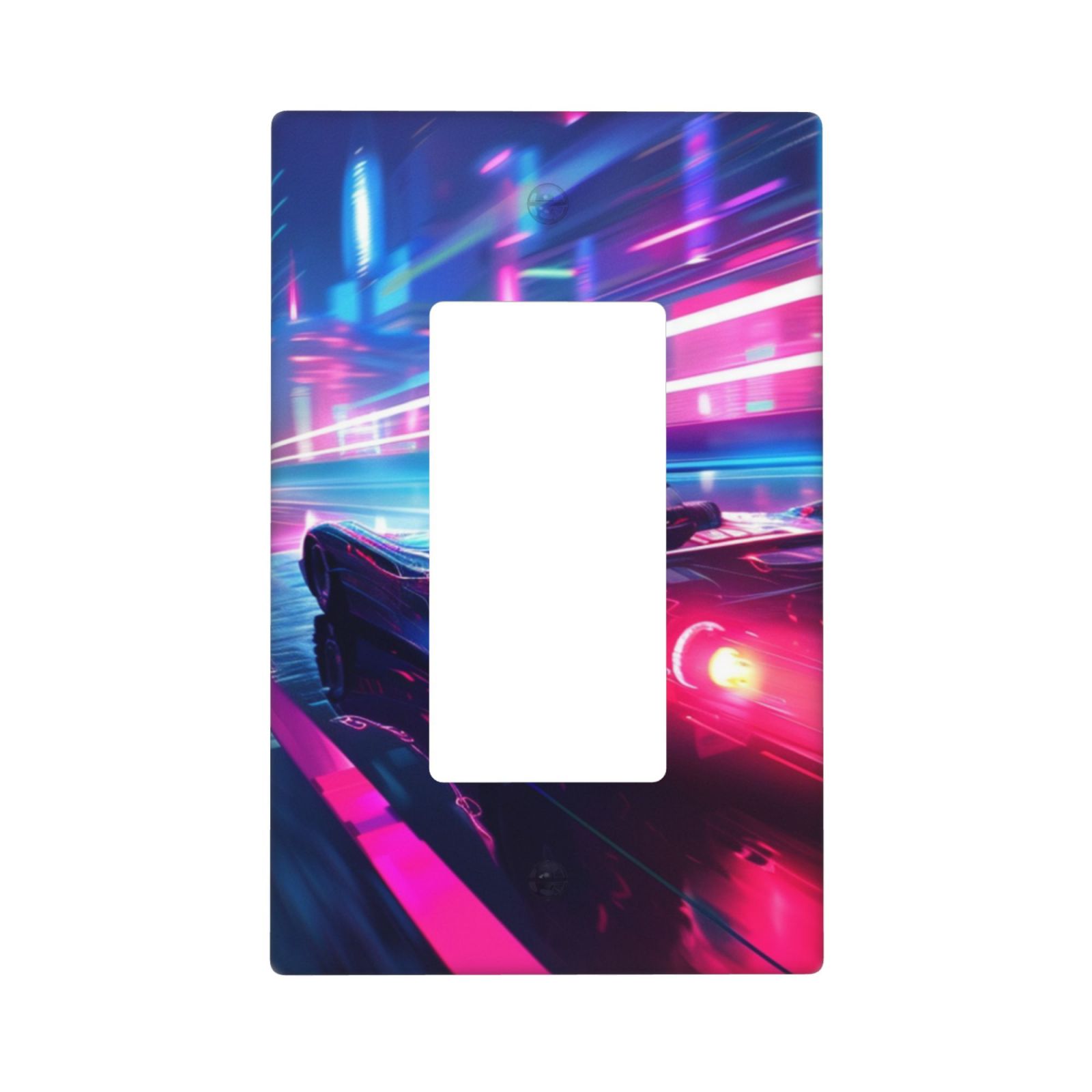 Neon Racing Switch Cover Decorative Wall Plate / 1-Gang / Mid-size ...