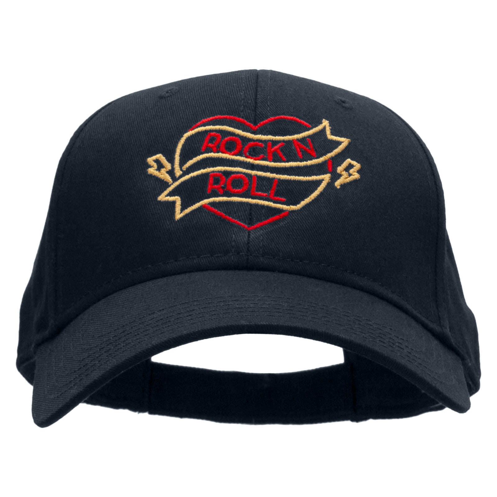 Neon Rock N Roll Embroidered Low Profile Cap - Navy OSFM - Walmart.com