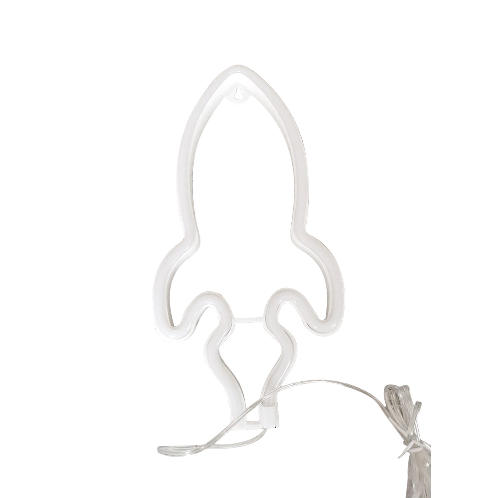 Neon Rocket With Neon LED Sign Night Lights, USB Rocket / Battery ...