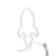 BrightSide 10" Planet Shaped LED Neon Table Light, Multicolor, Battery ...