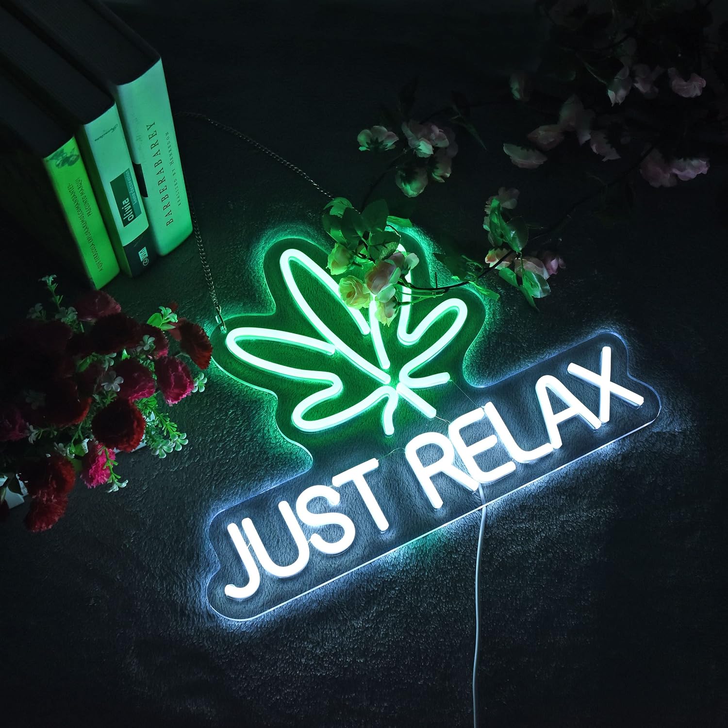 Neon Sign Just Relax Neon Lights Signs for Wall Decor,, Room, Party ...