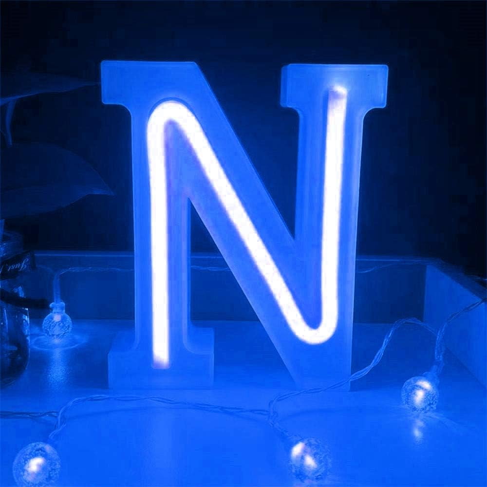 Neon Sign, Letter Neon Signs Neon Alphabet Light Light Up LED Letters ...