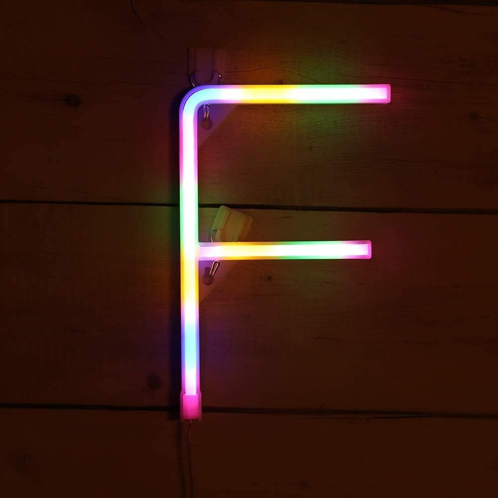 Neon Sign, Letter Neon Signs Neon Alphabet Light Light Up LED Letters ...