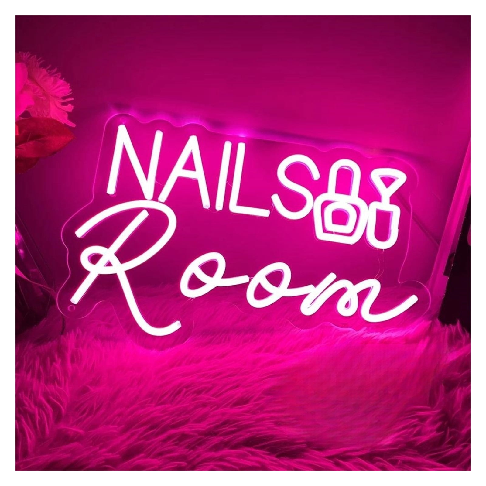 Neon Sign Nails Room Neon Led Sign Beauty Salon Shop Neon Lights Wall ...