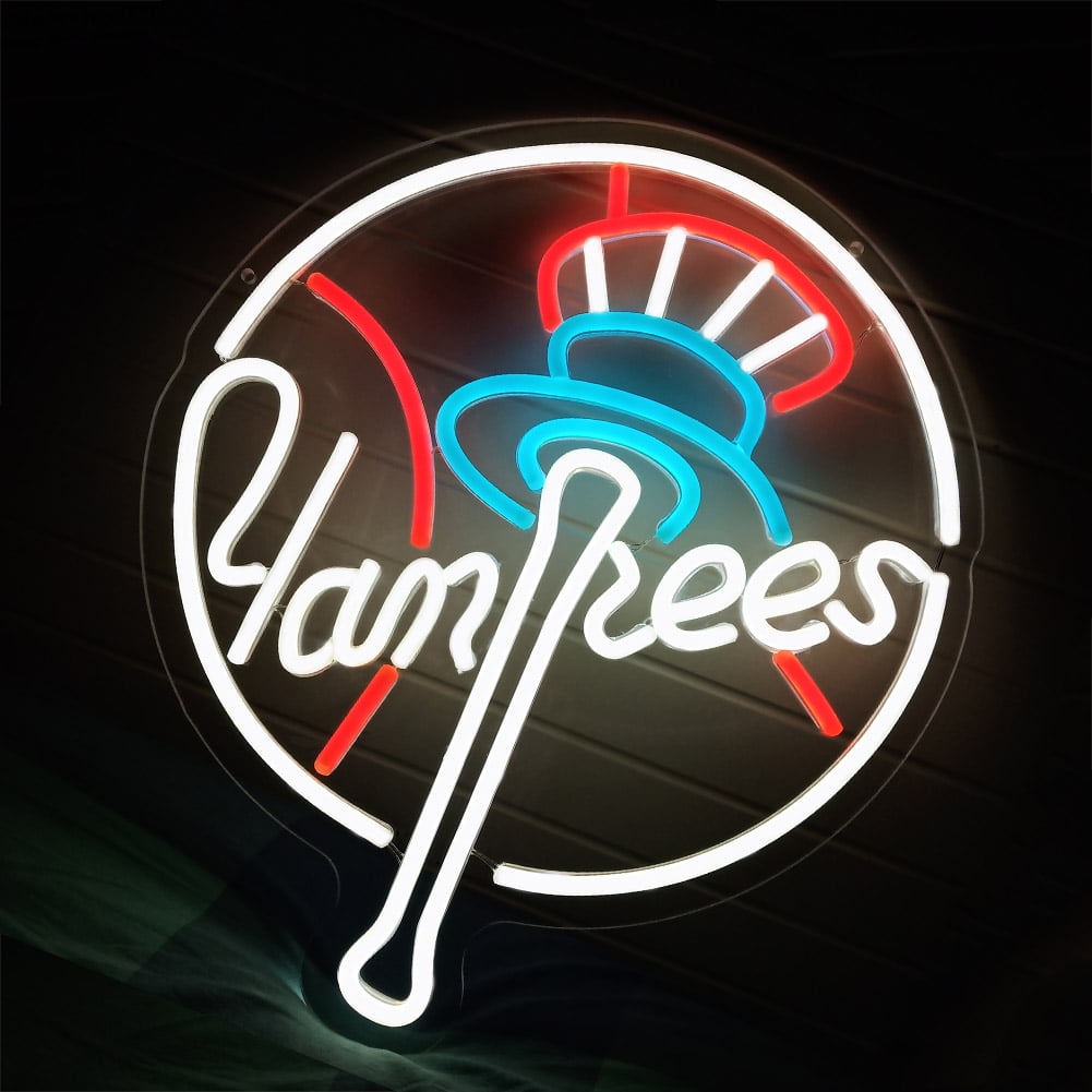 Neon Sign for Yankees,Dimmable Baseball Sports Neon Light,Suitable for ...