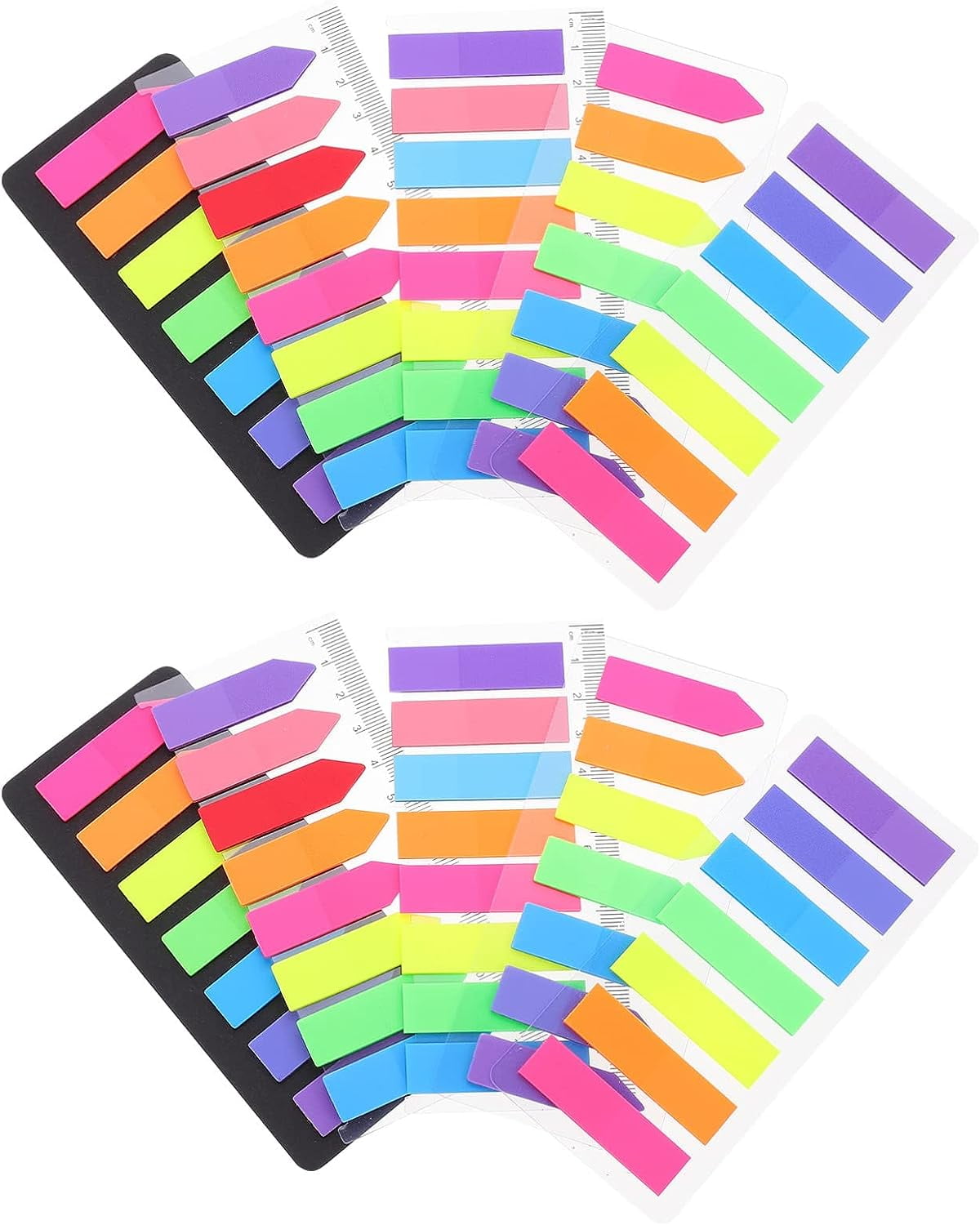 Neon Signs 10 Sets Page Markers Tabs Fluorescent Translucent Sticky ...