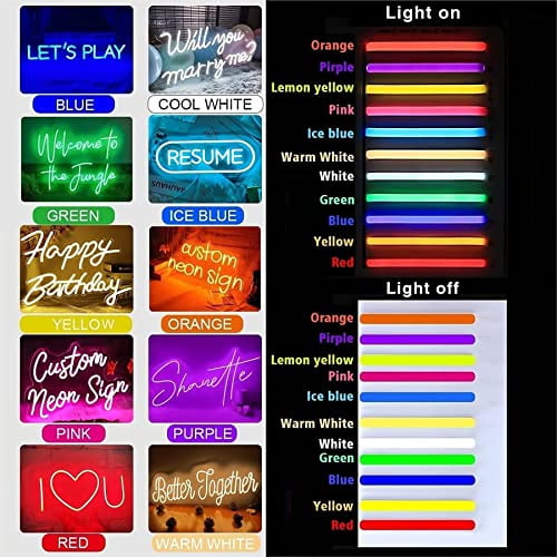 Neon Signs, Neon Name Sign Customizable for Wall Decor, Personalized ...