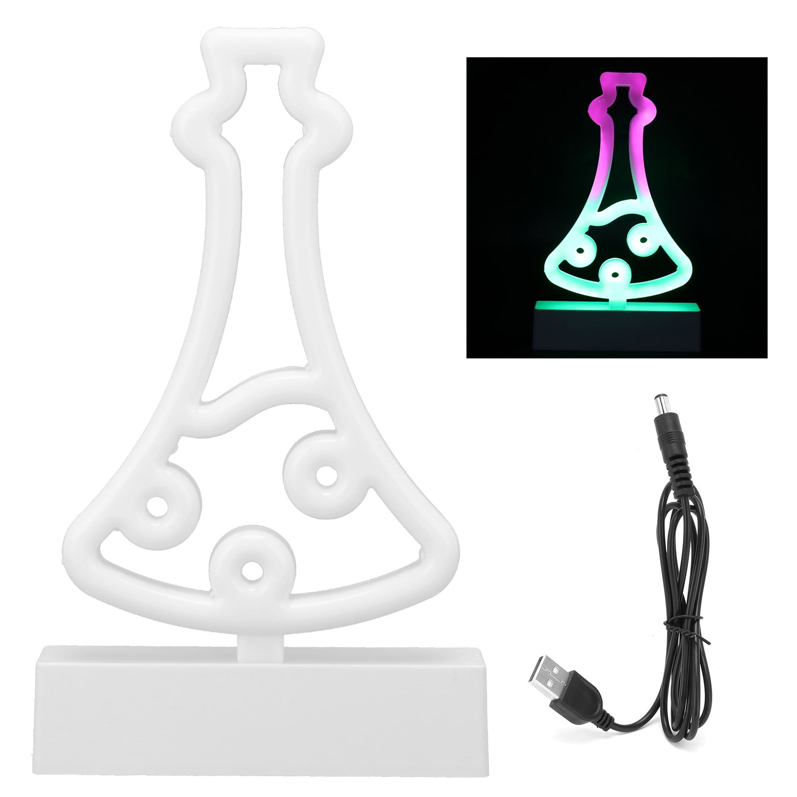 Neon Signs Plastic RGB Light Source Medicine Bottle Shape 50000h LED ...