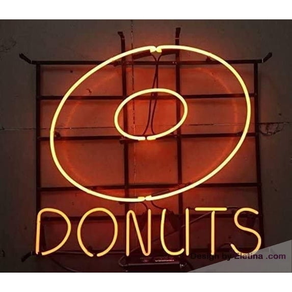 Neon Signs for Wall Decor Beer Bar New inin Fresh Donuts Coffee Sweet ...