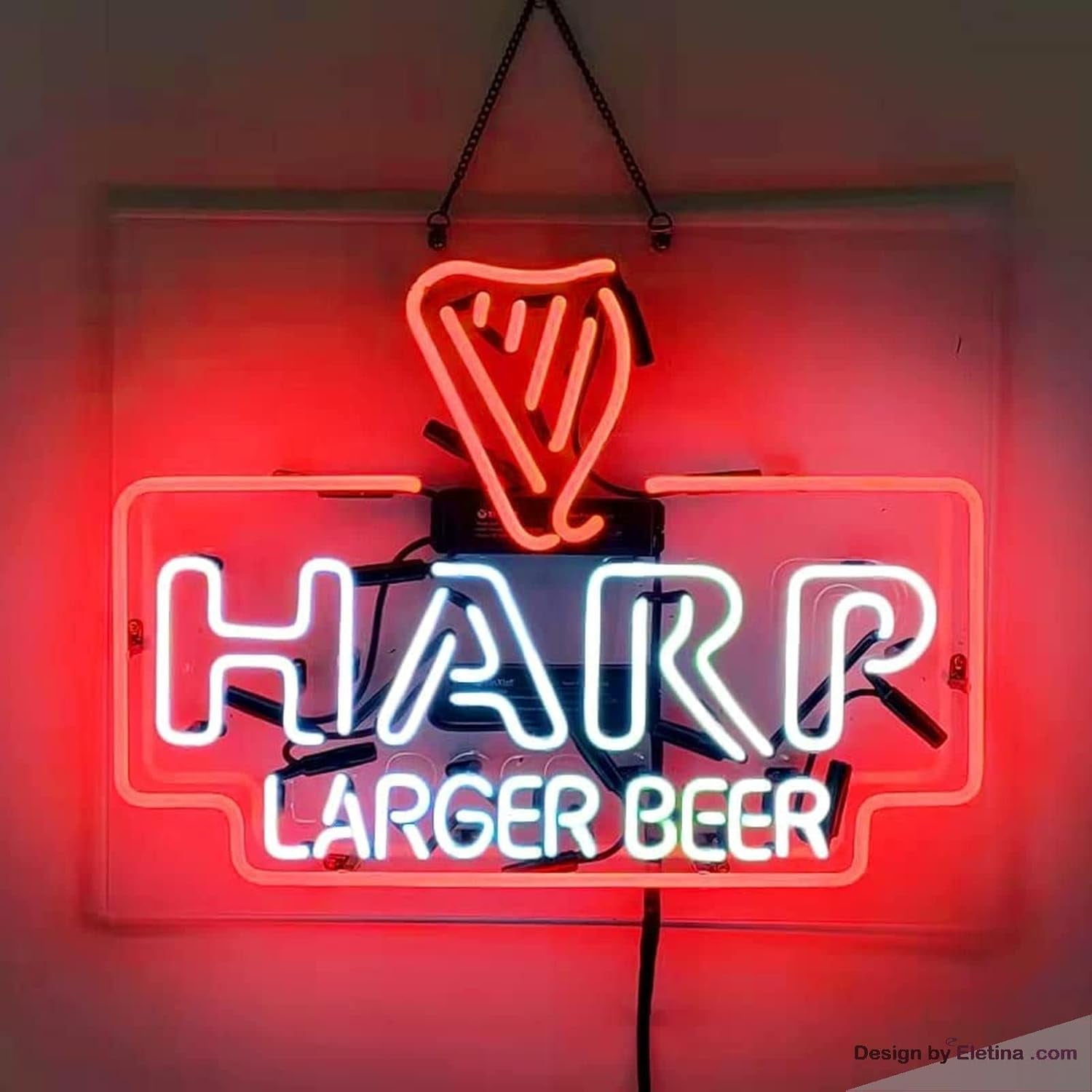 Neon Signs for Wall Decor Lager Beer Real Led Bar Home Beer Bar Pub ...