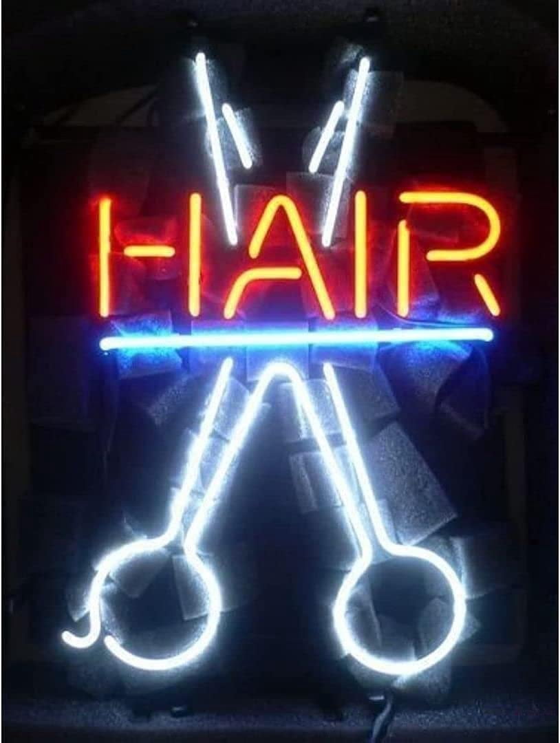 Neon Signs for Wall Decor New 15x17inch Hair Cut Barber Shop Salon Sign ...