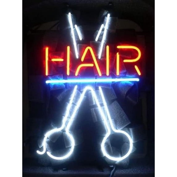 Neon Signs for Wall Decor New 15x17inch Hair Cut Barber Shop Salon Sign ...