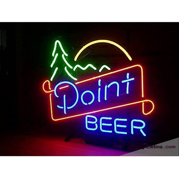 Neon Signs for Wall Decor Point Beer Real Led Light Sign Home Beer Bar ...