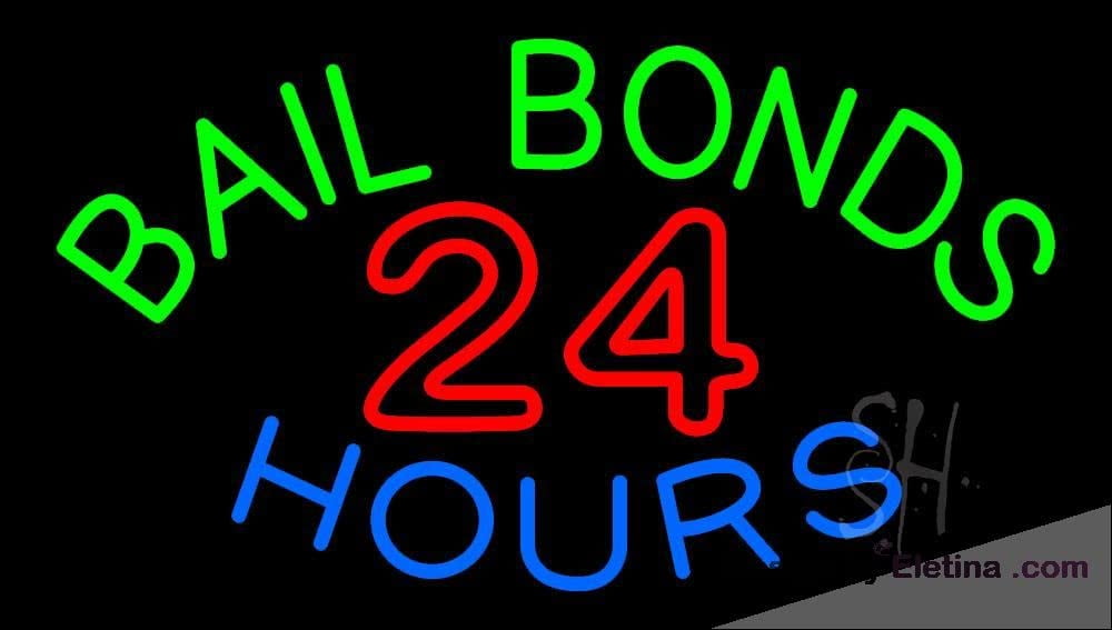 Neon Signs for Wall Decor Bail Bonds Hours Sign Neon Led ...