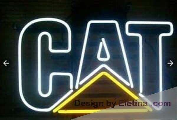 Neon Signs for Wall Decor Beer Bar Caterpillar Cat Lamp Sign inin Bar ...