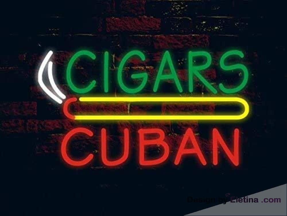 Neon Signs for Wall Decor Beer Bar New inin Cigars-cuban Sign (various ...