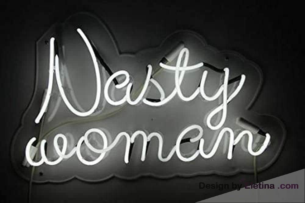 Neon Signs for Wall Decor Beer Bar Sense in Nasty Woman Sign Light ...