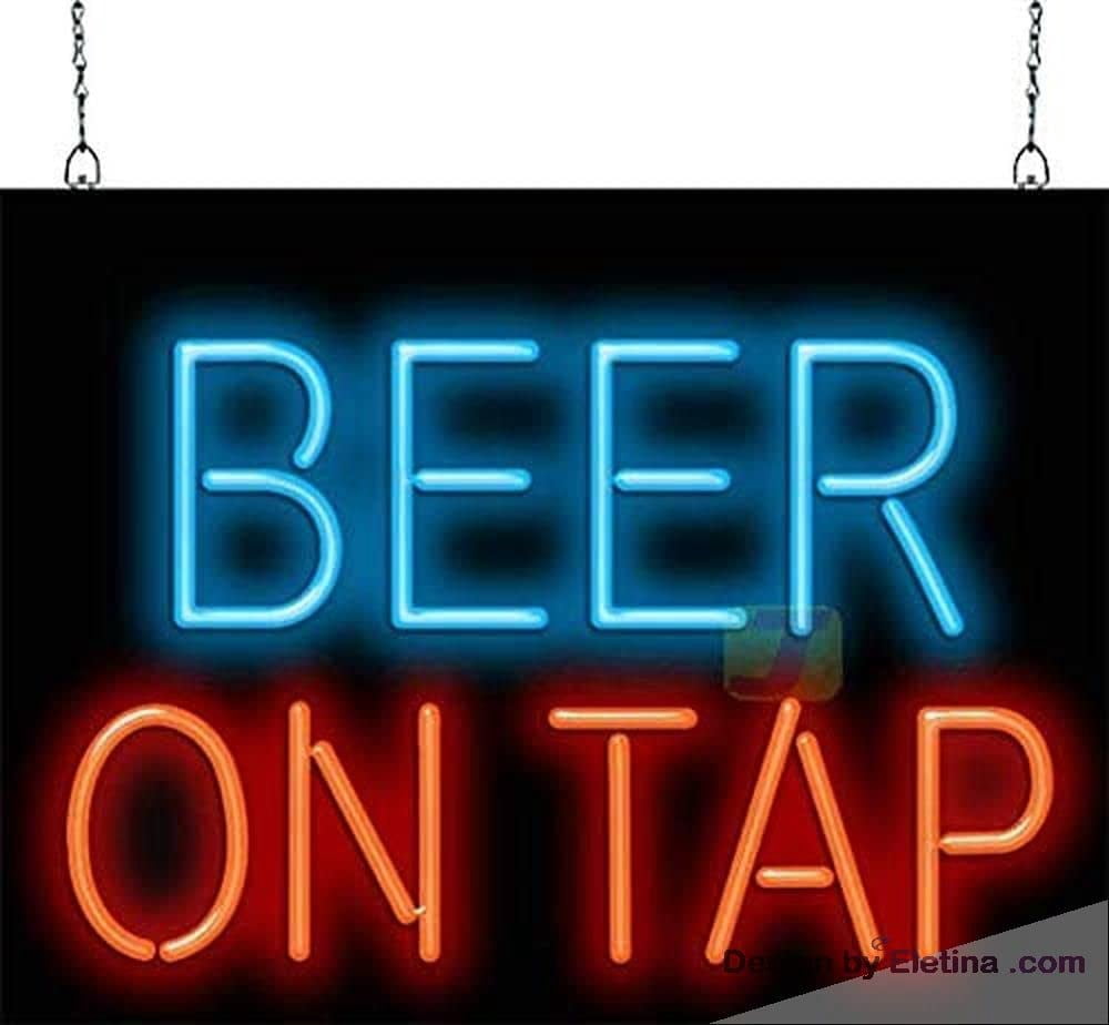 Neon Signs for Wall Decor Beer On Tap Sign Neon Led Tubing 15x17inch ...