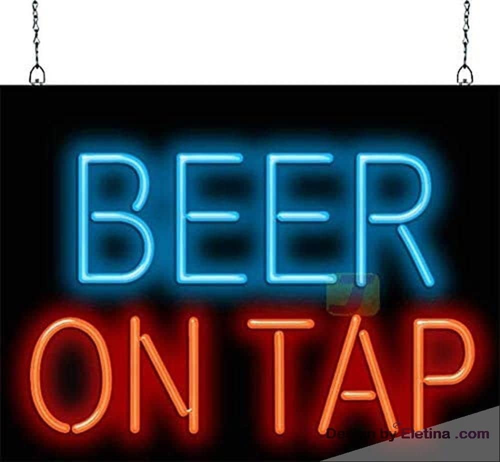 Neon Signs for Wall Decor Beer On Tap Sign Neon Led Tubing16x20inch ...