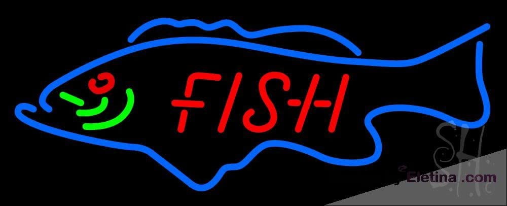 Neon Signs for Wall Decor Big Fish Sign Neon Led Tubing 15x17inch ...