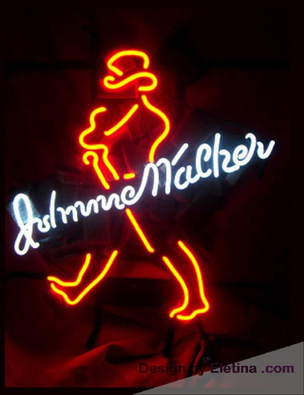Neon Signs for Wall Decor Big Johnnie Walker Distillery Logo Sign Neon ...