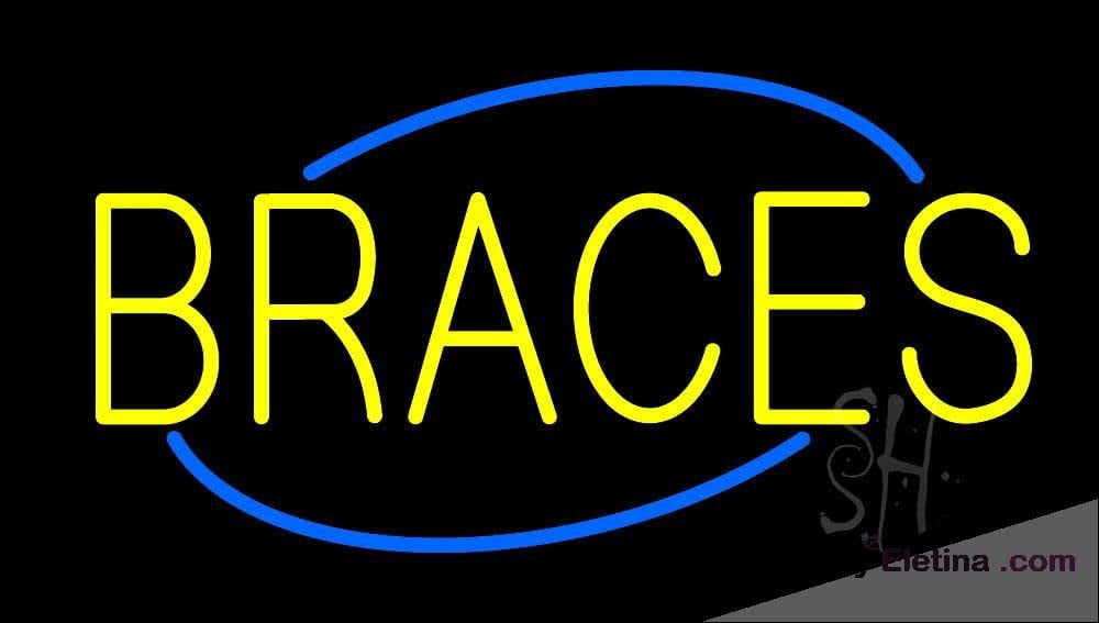 Neon Signs for Wall Decor Braces Sign Neon Led Tubing16x20inch ...