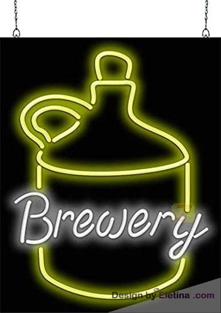 Neon Signs for Wall Decor Brewery Sign Neon Led Tubing16x20inch ...