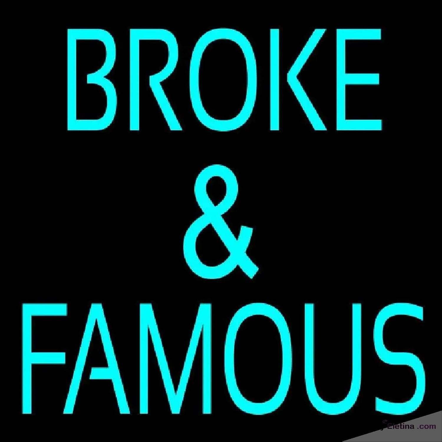 Neon Signs for Wall Decor Broke And Famous Handmade Art Sign Neon Led ...